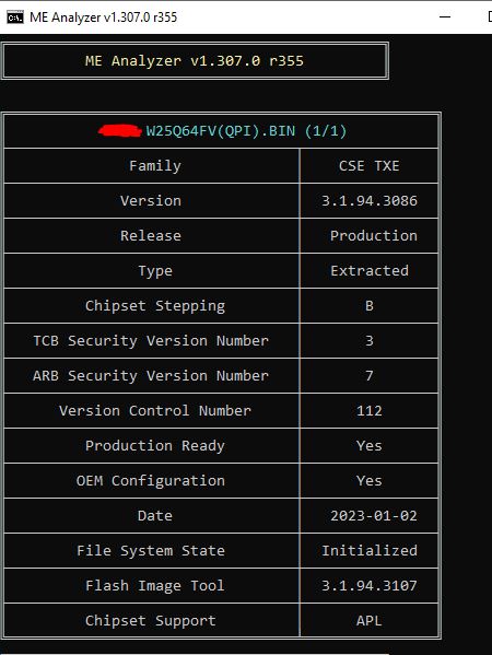 Guide Clean Dumped Intel Engine CS ME CS TXE Regions With Data