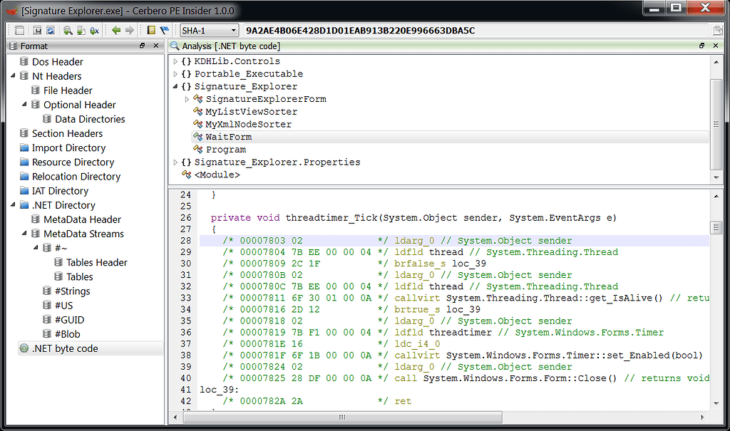 Reupload of Cerbero PE Insider tool (2013) for analyzing various ...