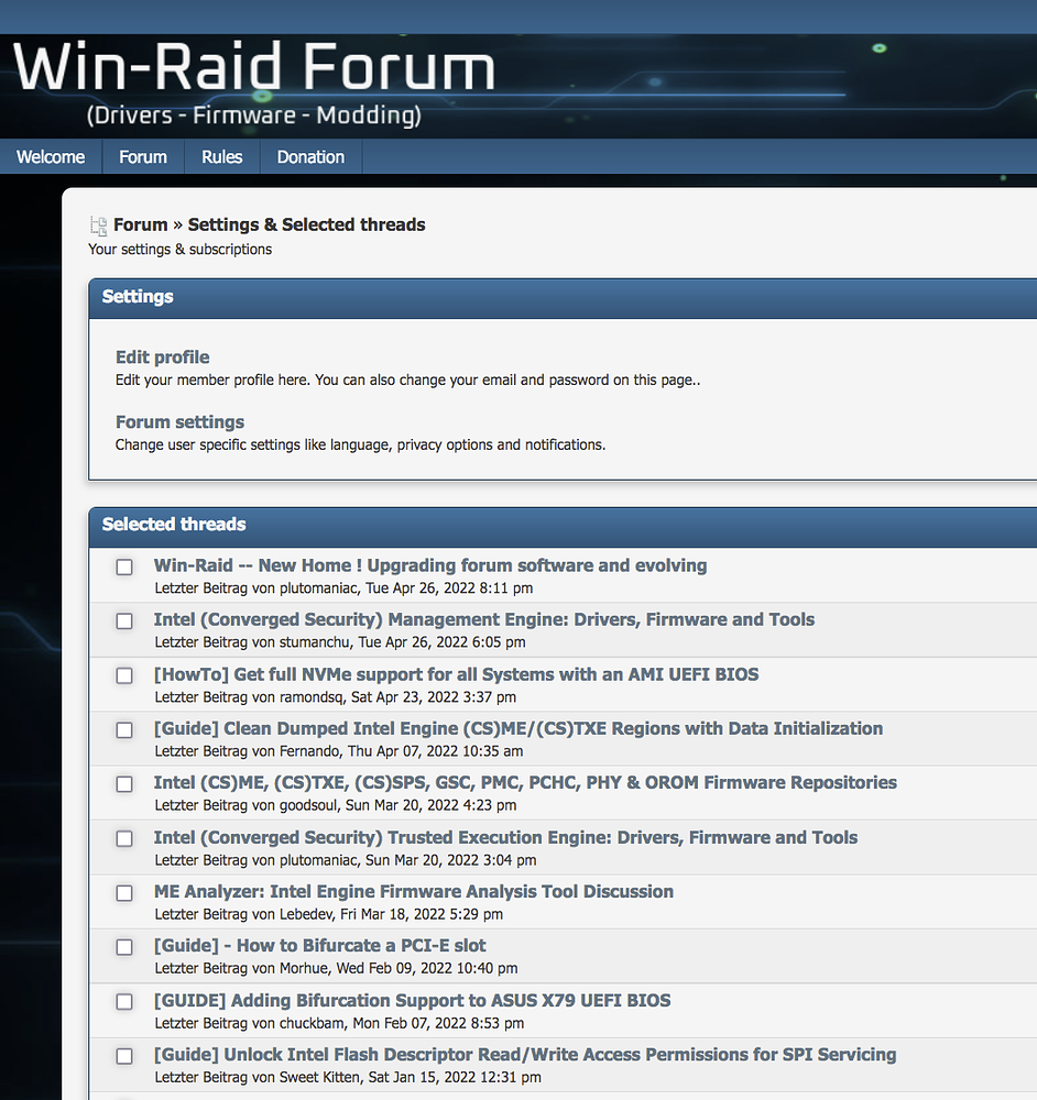 Welcome to the new site! - Site Feedback - Win-Raid Forum