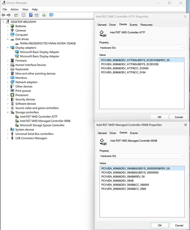 [Solved] Win11 clean install onto an NVMe SSD failed due to missing Intel RST VMD Driver ...
