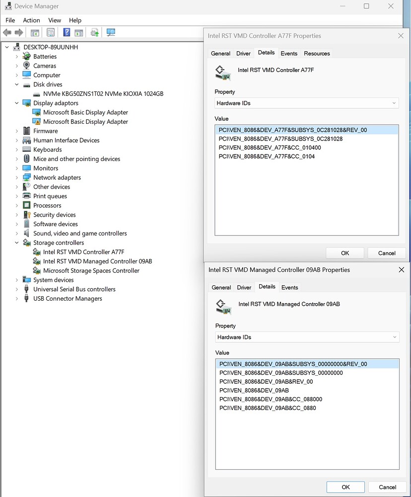 [Solved] Win11 clean install onto an NVMe SSD failed due to missing Intel RST VMD Driver ...
