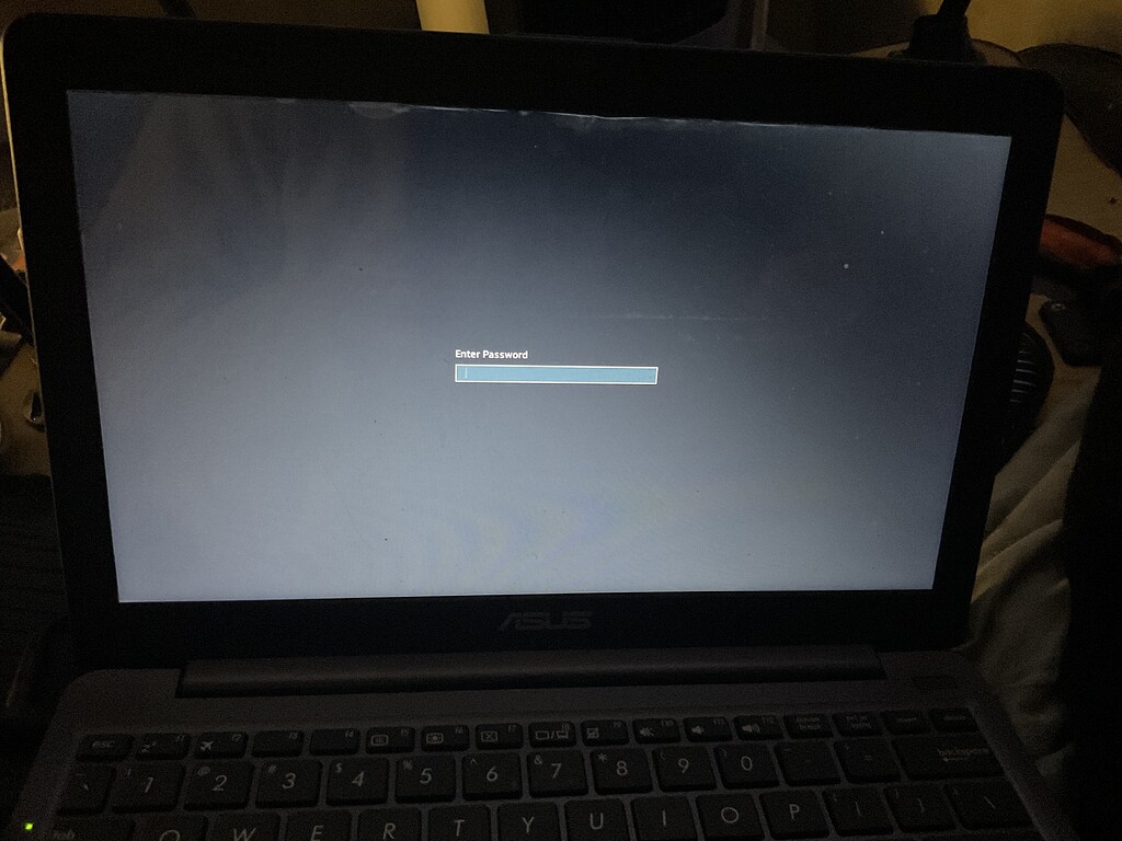 ASUS e203m won’t boot past “enter password” screen - Off Topic - Win ...