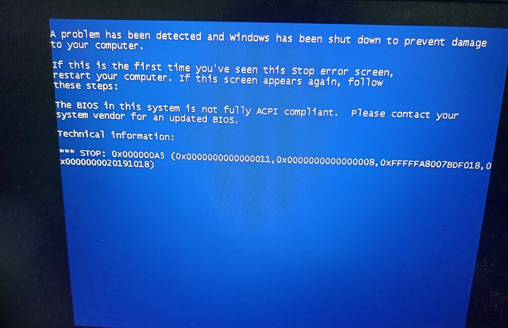 Acpi error while installing Windows 7 on pure uefi laptop - Windows 7 ... Acpi error while installing Windows 7 on pure uefi laptop - Windows 7 ...
