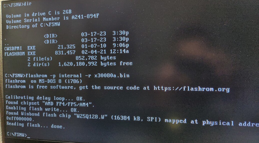[Tool] Flashrom v1.2 [DOS] - Other Tools (not BIOS modding related) - Win-Raid Forum