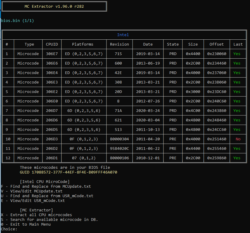 [OFFER] Intel CPU Microcode Archives - CPU Microcodes - Win-Raid Forum